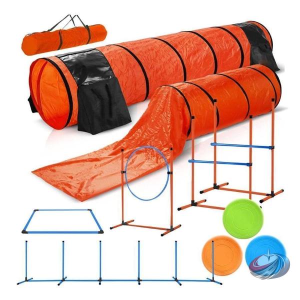 &amp;amp;lt;div&amp;amp;gt;    &amp;amp;lt;p&amp;amp;gt;犬のアジリティトレーニング器具セット、ドッグジャンプ2本、ハードル、ブラインド、標準トンネルとウィーブポール、簡単なキャリーケー...