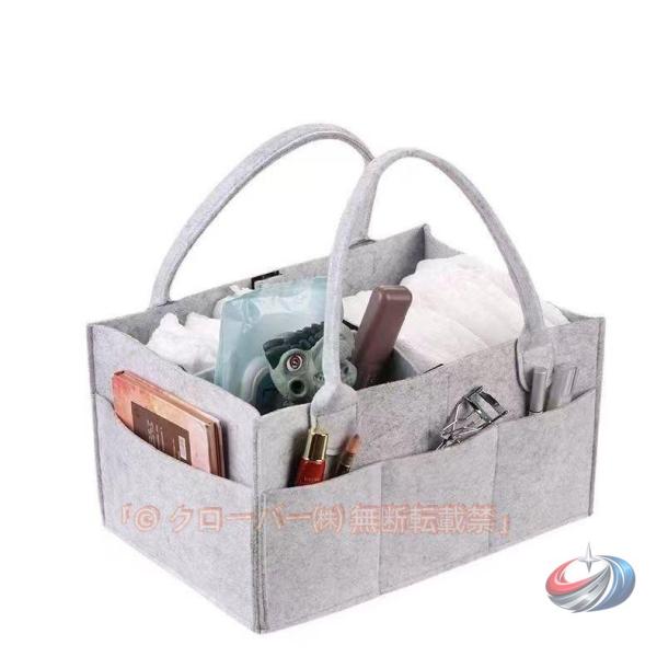 おむつのストックの収納や持ち運びに。おむつストッカー。仕切りがあって収納が綺麗で機能的にご使用可能です。なんと仕切りはカスタマイズ可能です。おもちゃや入れるものによって変更できるのも魅力。超軽量フェルト生地は丈夫で長持ち。※商品画像はお客様...