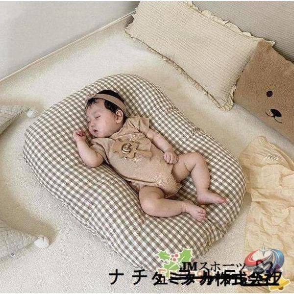 適用年齢：0~18ヶ月 ＊衛生的な圧縮パック梱包されています。取り外し可能?　寝返りもしやすく赤ちゃんがゆったり過ごせます。60℃赤ちゃんを保護してくれ、ママも赤ちゃんも一緒に安心して寝られます。出産祝い ベビーベッド ベビークッション ベ...