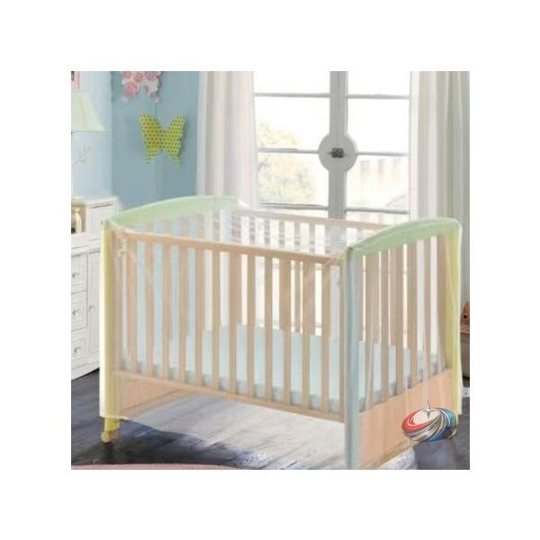 お部屋に圧迫感を与えにくい白のメッシュ地がうれしいベビーベッド用の蚊帳です。蚊などの虫はもちろん、エアコンの直風からも赤ちゃんを守ってくれます。【サイズについて】画像をご参照ください。【カラーについて】生産ロットにより柄の出方や色の濃淡が異...