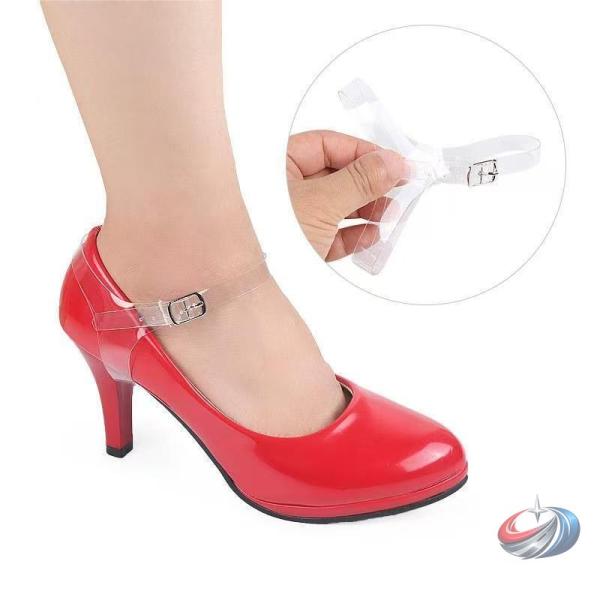 パンプス、ヒールなどの脱げ防止に◎クリアカラーのシューズストラップ。【サイズについて】画像をご参照ください。【素材について】TPU他【カラーについて】生産ロットにより柄の出方や色の濃淡が異なる場合がございます。お使いのモニターや撮影時の光の...