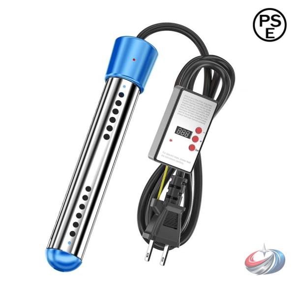 高速暖房 110V 1500Wの電力で5ガロンの水を数分で暖めることができます。ヒーターを挿入する前に、ヒーターが完全に水に浸っていることを確認してから、使いやすい電源を接続してください。安全で便利 湯沸しヒーターには自動シャットダウン機能...