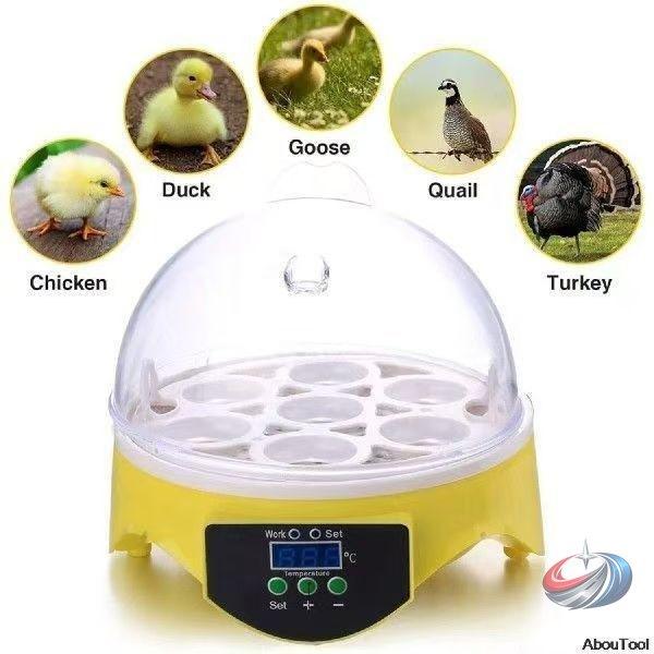 孵卵器 インキュベーター ふ卵器 孵化器 7個 自動温度調節 シンプル 簡単操作 孵卵機 ふ卵器 大容量 孵化器 鳥類全自動孵卵器 デジタル温度制御装置