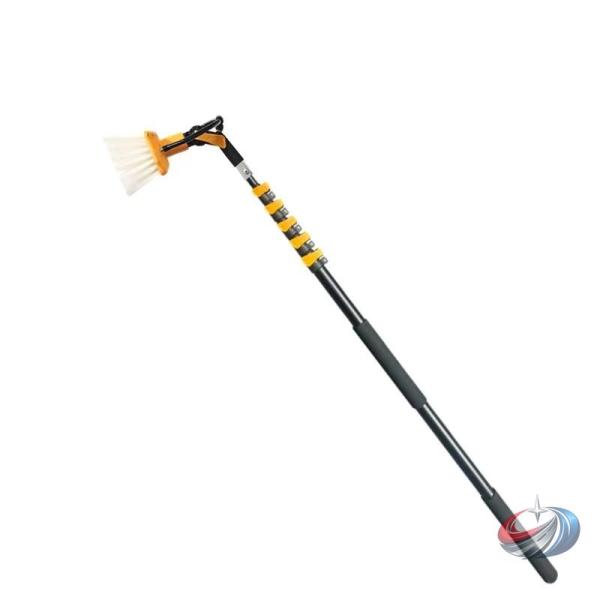 高所掃除ブラシ 外壁掃除 3.6m~9m 給水伸縮ブラシ 35Cmブラシヘッド 窓ガラス/壁掃除 高所ワイパー 業務用 超ロングポール 取り外しが簡単