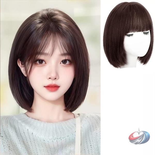 【商品状態】新品未使用【商品内容】100%人毛ウィッグ、専用ネット（無料付き）【サイズ-CM】フリーサイズ  前：11.5-13.5CM    後：37-42CM【商品特徴】人毛感覚の自然な髪質、軽量、長時間被っても疲れないフルウィッグです...