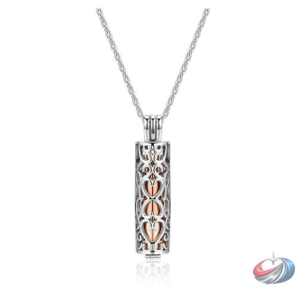 商品名Jovivi Mak 遺骨ペンダント ネックレス ロケット 透かし彫りデザイン 遺骨 遺髪 遺灰 毛髪 薬 香水 防水中空 手元供養 記念 商品説明・サイズ：ペンダント10*10*43mm、ボトル：7*28mm・デザイン：透かし彫りデ...