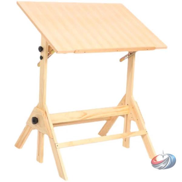 *頑丈で安定した構造：頑丈なパインウッドで手作りされており、頑丈で動きのない卓上で作業できます。クロスサポート設計により、横方向の動きがなくなり、ぐらつきのない描画デスクが作成されます。 2本の強いサイドレッグがトップを支え、ぐらつきを防ぎ...