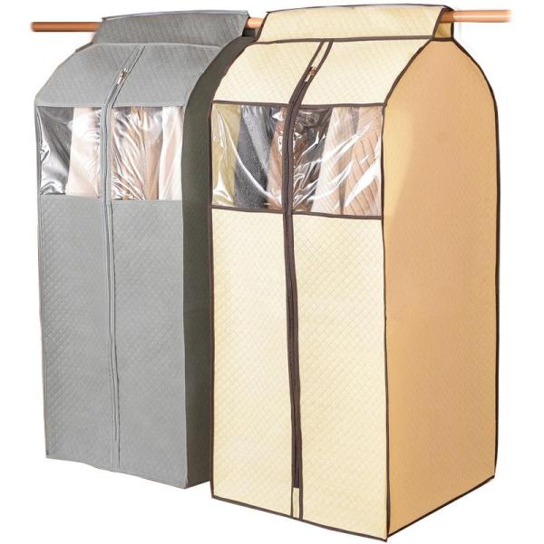 衣装カバー 洋服カバー まとめてタイプ ホコリ防止 透明窓あり 衣類収納 取り付け簡単 衣類カバー ウエアカバー 収納カバー 型崩れ防止 防湿 防虫 汚れ防止