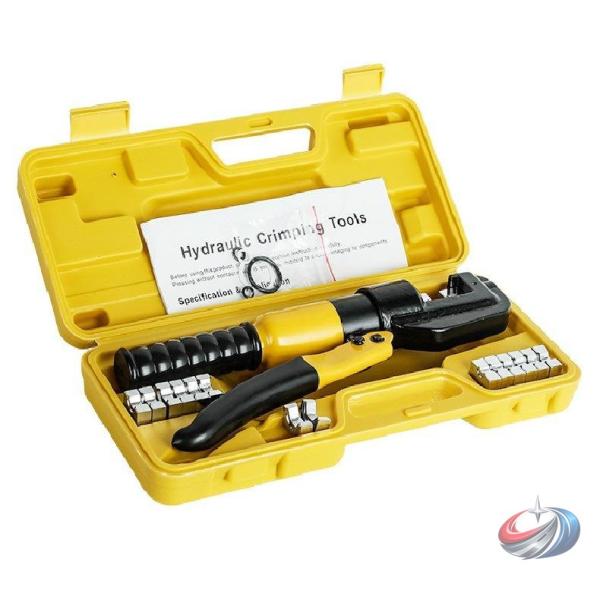 【仕様】12AWG?2/0AWGサイズの銅線とアルミ線を圧着します。圧着範囲は4?70mmです。最大圧着力：10トン。使用される六角ダイ：4、6、10、16、25、35、50、70mm2、耐久性のあるプラスチックの箱が付属しており、仕事でそ...