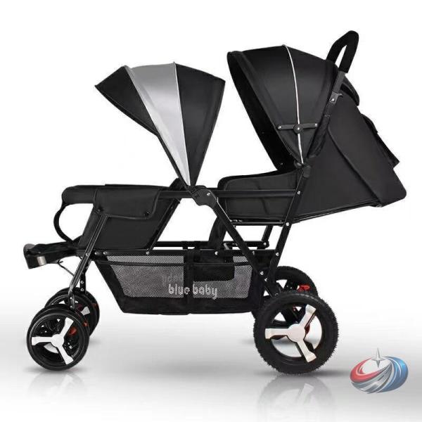 ２人乗りベビーカー スマートライド 二人乗り バギー ベビーカー 双子用ベビーカー 縦型 縦乗り コンパクト タイヤスリム バギー 赤ちゃん お出かけ 散歩