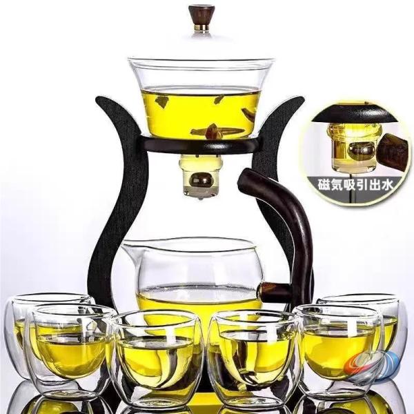 【お手入れが簡単】3体分割コンビネーションデザインで、お手入れも簡単。便利で迅速であり、香りのよいお茶、ルーズリーフティー、ティーバッグ、健康的なフルーツティーを楽しむのに非常に適しています。【エルクの形】　見事なデザイン：龍の金属形、顔の...