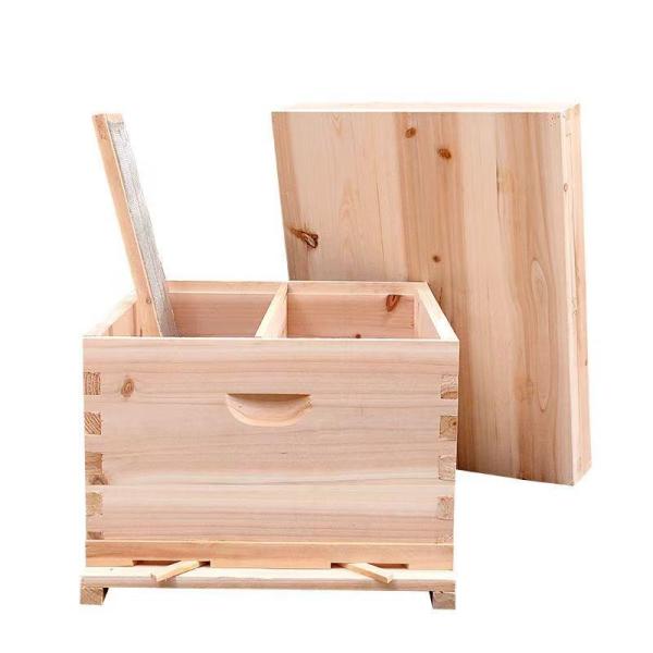 【ハニービーハイブボックス】高品質ディープマウンテンモミ材、高度な高周波乾燥技術により、木材をより徹底的に乾燥させます。 また、木材には防カビ剤処理が施されています。 木の硬度が上がり、湿気がこもらず、虫や細菌の繁殖を防ぐことができます。【...