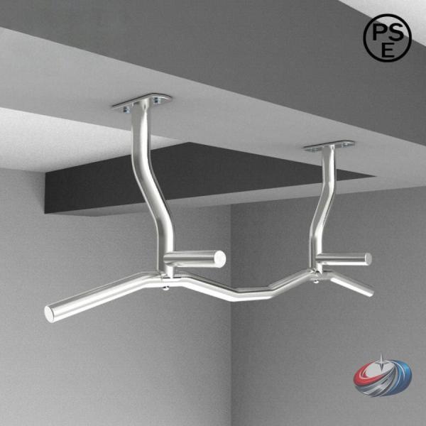 天井取り付け型懸垂バー、壁取り付け型ヘビーデューティ チンアップ バー ホーム ジム エクササイズ機器、250KG までサポート