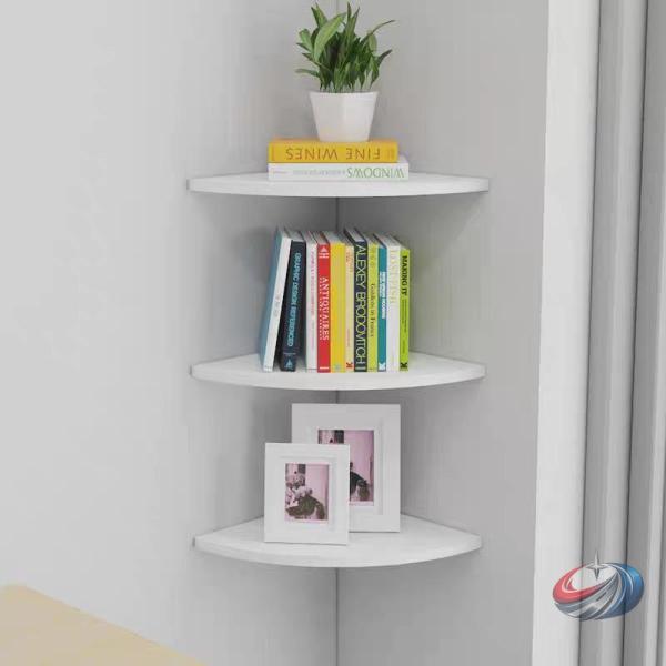 ウォールシェルフ 賃貸 おしゃれ 取付可能 コーナーシェルフ 木製 3段 diy 角 壁付け シェルフ棚 壁掛け 壁面収納 200mm シェルフ コーナー 石膏ボード 飾り棚