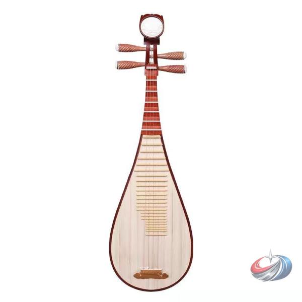 本体サイズ：長105ｃｍ中国の宮廷音楽を代表する民族楽器、「中国琵琶」の上質タイプセット。演奏では、安座した膝の上に鹿頚を左手に持ち、 琵琶が真横になるように姿勢を正して撥を右手に持ちます。管絃と謡物の伴奏に 用 いられます。琵琶本体は上質...