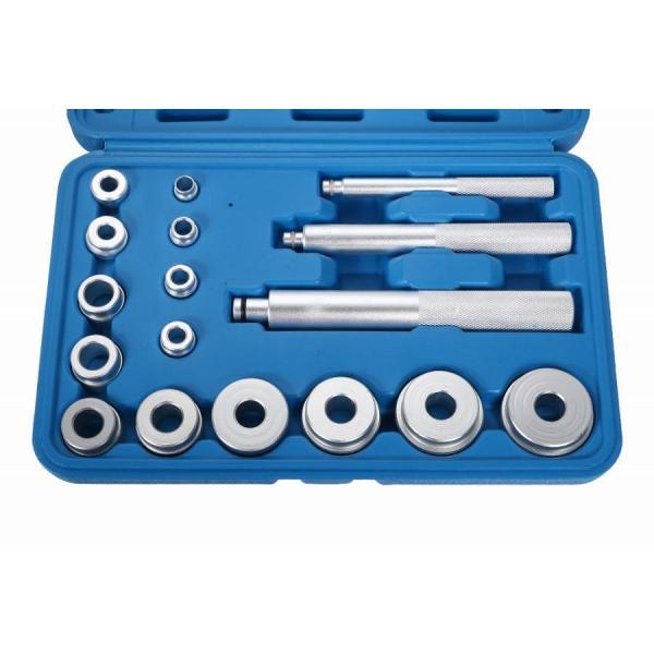 □【小型サイズのセット】 オイルシールやダストシール?ベアリング等の圧入に必須の?小型タイプのオイルシールインストーラーのセットです。□【使い方は簡単】 軸にシール外径のサイズに合ったアタッチメントを取付け?ハンマーで叩くだけなので?専門家...