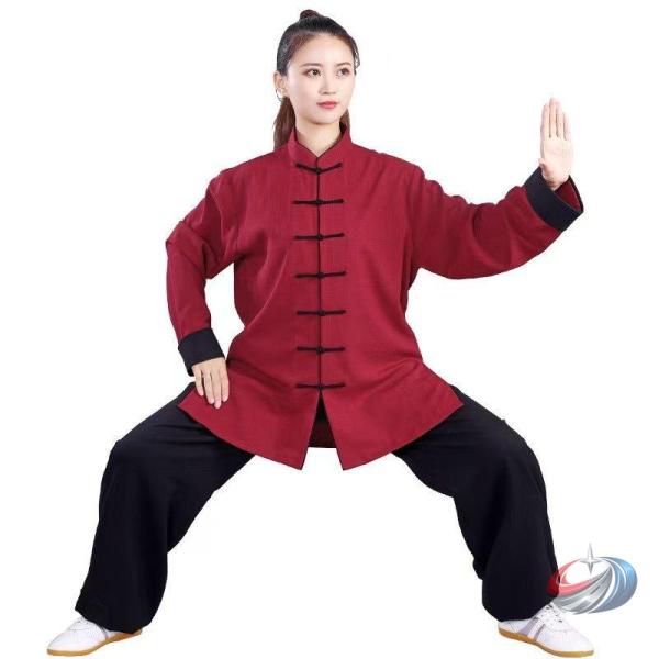 太極拳ウェア メンズ￥/レディース 太極拳服 セットアップ 表演服 練習着 カンフー服 演武用服 拳法 太極拳 上下セット 男女兼用 7色 秋 冬