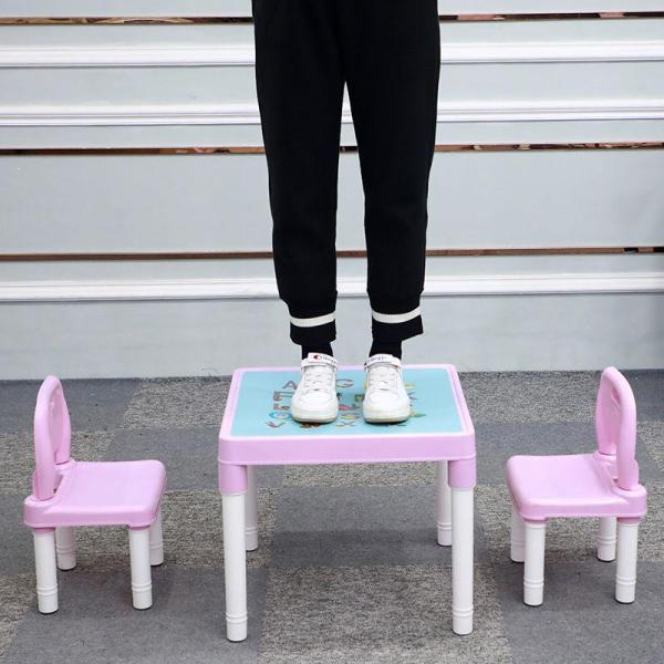 テーブル＆チェアセット子供用テーブルチェアセット 机椅子セット 3歳から デスクセット 学習机 勉強机 幼児用 子供部屋 インテリア 組立式