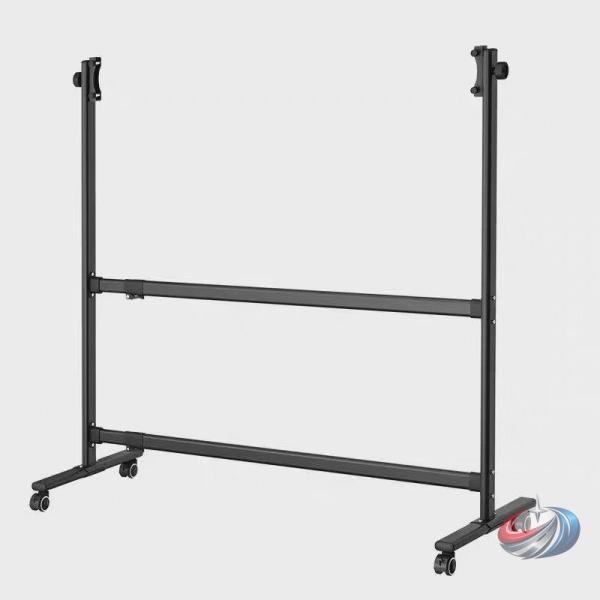 【 モバイル サポート 】 - モバイル サポートには 4 本の柱が付属しており、サポートを簡単に移動できます。2 つの車輪にはロック システムが装備されており、必要に応じてブラケットを所定の位置に固定できます。【耐久性と頑丈さ】当社の組み...