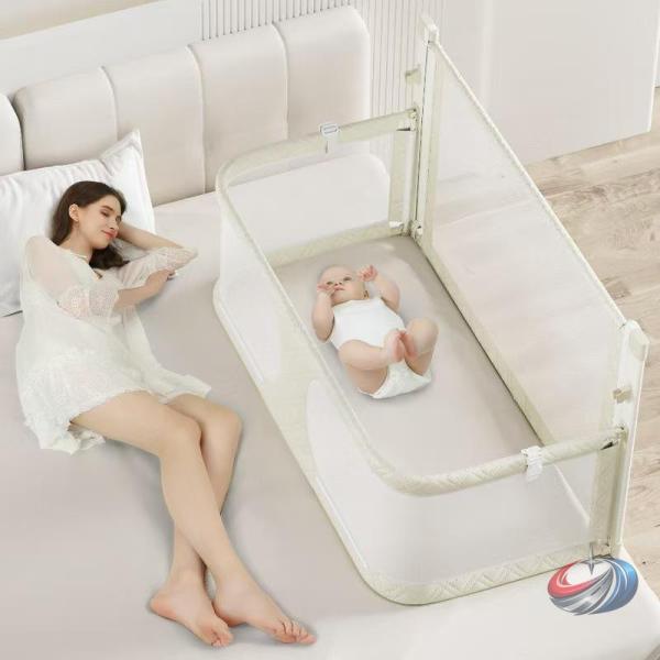 お子様の転落を防ぐ差し込み型　ベッドガードズレにくい安心設計　組み立て不要　通気メッシュ細部への●強度が高いフレーム高剛性フレームでより安定的に支え、長い期間使用していただく事が可能●ぶつかっても痛くないフレーム部分は緩衝材で覆われているた...