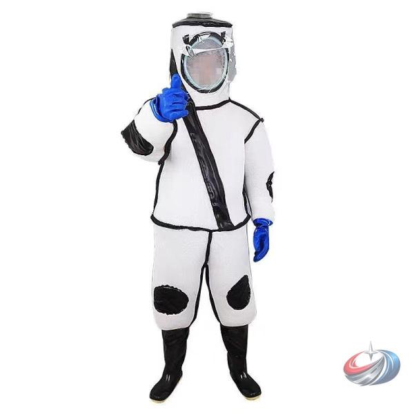 スズメ蜂 万全防護服 害虫駆除 スズメバチ駆除用蜂防護服 つなぎ服 一つファン付き 突き出るマスク
