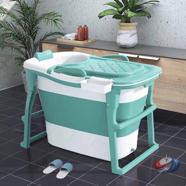 【高品質耐久性バスタブ】高品質TPEとPP素材で作られてBPAが含まれていません。耐久性に優れていて、水が漏れません。何度も折り畳めても変形しません。収納後厚さはわずか26cmです、スペースをとらない。使用しない時、ちょっとした隙間に差し込...