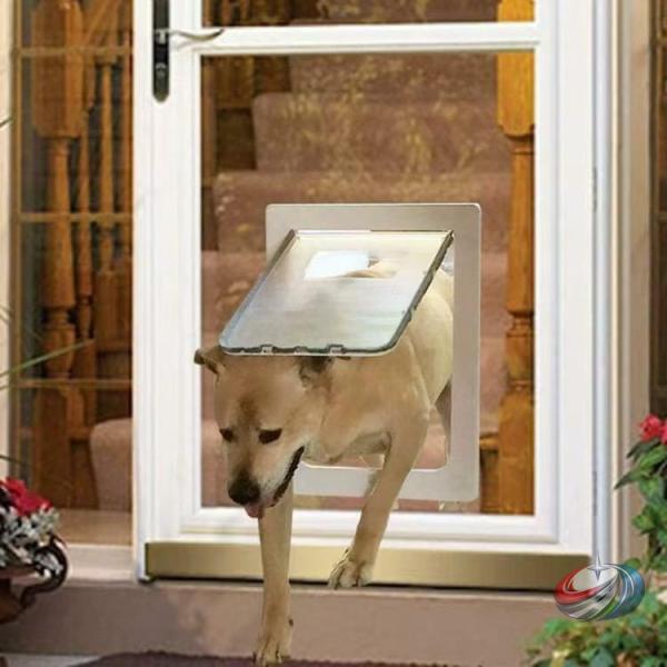 ペットドア 引き戸 取り付け 犬 小型犬 中型犬 大型犬 磁石 耐用 け 引き戸用 開閉ロック機能付き ペット出入り口 自動に閉める