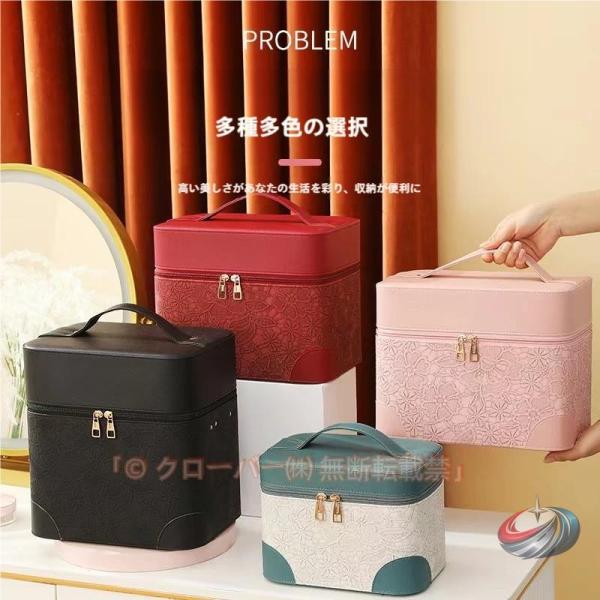 化粧用品やメイク道具がたっぷり収納できるメイクボックスです。マニキュアやジェルネイルなどのネール用品やネイルチップ、ネイルシールなどのネイルグッズ、ネイルケア用品をひとまとめに収納できる化粧ポーチ。※「簡易包装」でのお届けとなります。▼重要...