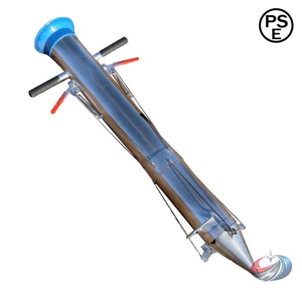 手動式移植器具土の穴あけと植え込み、2つの作業が同時に行えるので簡単にきれいに苗を植えこむことができます。本体の尖った方を植え込む土に差し込み、投入口に苗を入れます。ハンドルを握りながら持ち上げればもう植付け完了！筒の内径は直径7.5cmで...