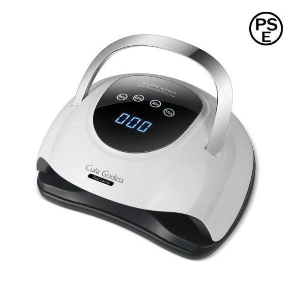 【220Ｗ高速硬化】本製品は目にもお肌にも優しい最速ダブル光源技術を採用しています。従来品よりも2倍速くジェルネイルを硬化させます。約365?405nm広いLED対応周波数でUVジェルなどほぼ全てのジェルを硬化可能です！家庭やサロンでの使用...