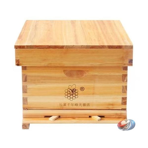 防水防湿 ミツバチ巣箱 蜂蜜キーパー巣箱 養蜂箱 杉材の 蜂ハイブ ミツバチの巣箱 養蜂器具 簡単インストール 耐久性 ハチミツの家 蜂の巣の完全なキット 巣箱/