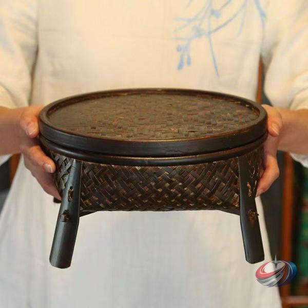 サイズ（おおよその採寸 になります）         サイズ    図の通り茶道収納 茶器かご 茶碗ざる 竹製品 卓上収納 茶道茶器　収納 竹編み テーブル コンパクト　伝統都匠 職人 手作り 手作業 上品　オシャレ 洋室和室 ラタン製 ラ...