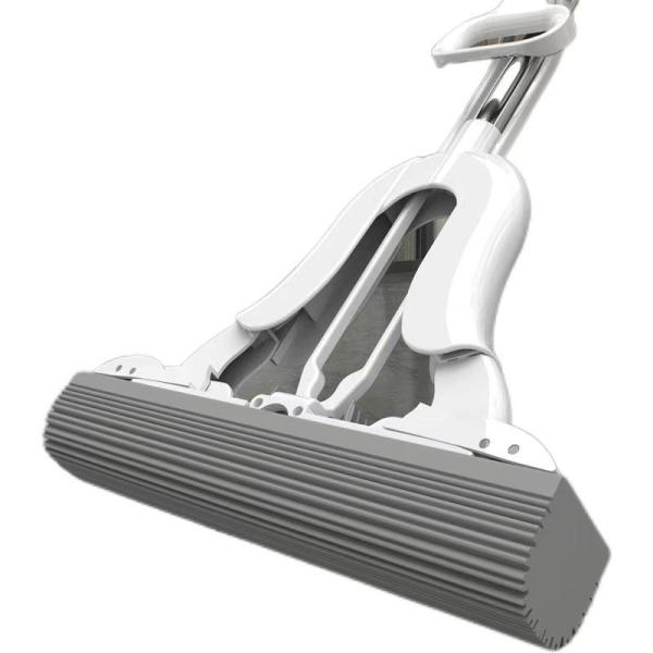 【高品質素材】このスポンジモップは高品質のPP、ステンレス鋼、ゴムスポンジ（PVA）などの素材で作られており、洗浄効率が高くなります。 使いやすく、掃除が早く、軽量で耐久性があり、安全で無臭です。【調整可能なハンドルデザイン】モップのハンド...