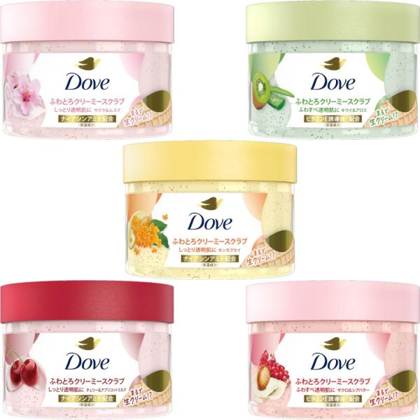 Dove ダヴ ふわとろクリーミースクラブ 各種 298ｇ・ふわとろスクラブでやさしく古い角質をオフ・ビタミンE誘導体*1（保湿成分）と、しっとりクリーム*2配合・うるおって透明感のある肌へ＊1 酢酸トコフェロール＊2ステアリン酸、セテアリ...
