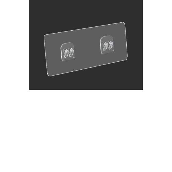 ワイヤータイプシャンプーラック等に対応　粘着テープ フック ６×14cm　2枚セット 吸盤や、取付用フックのみを購入されたい要望が多かった為、商品化しました。当店販売中のシャンプーラック/コーナーラックはもちろん、5mm径までのワイヤーラッ...