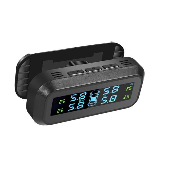 タイヤ空気圧センサー TPMS 空気圧 温度 監視 アラーム 振動感知 ソーラー充電USB充電 リアルタイム 空気圧監視システム