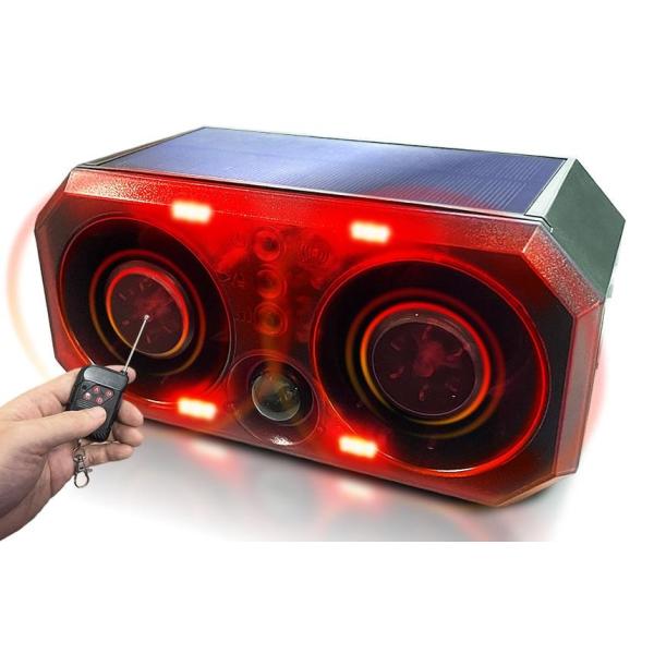 侵入者も害獣も寄せ付けない！近づくと即警報！最大129dbの大音量ソーラー式ハイパワー防犯アラームが登場！●侵入者・害獣を強力威嚇！ソーラー防犯アラーム●13種類のアラーム音を搭載●人感センサー搭載●広範囲人感センサー●4つのモード搭載●最...