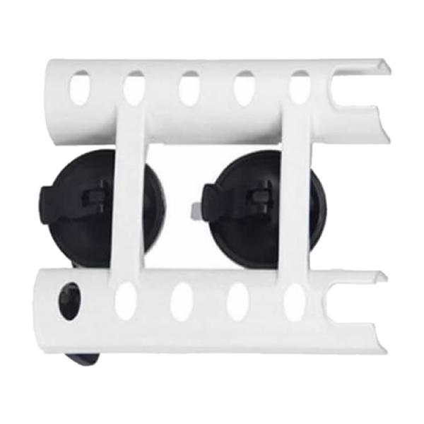 サイズ：17.5X14cm強力吸盤が壁やボート、タックルボックスにしっかり固定できます。ロッドホルダーが2本のロッドを収納できます。ロッドホルダーとして利用だけではなく、キッチンで料理器具の収納にも大活躍！吸盤機能でどんなクーラーボックスに...