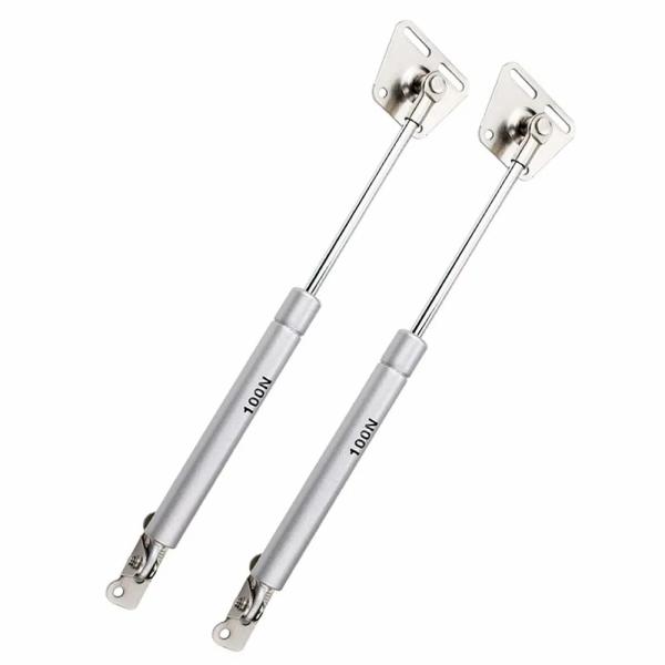 耐久性に優れたメタル金属製品のガスダンパー2本セットです。プラスチック製とは違い、金属製なので経年劣化にも強く、長くご使用頂けます。家具のデザインを損なわないシンプルなシルバー色で実用性に優れています。しっかりしたガス圧で、扉やドアをゆっく...