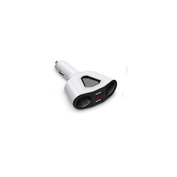 【２連ソケットで多数の設備対応】 ２連ソケット分配器、合計電力120Wで、同時に車載用FMトランスミッター、カーナビ、加湿器などの複数のデバイスを対応できます。【2USBポート急速充電】 ２つのUSBポートを搭載し、最大出力は3.1A/5V...