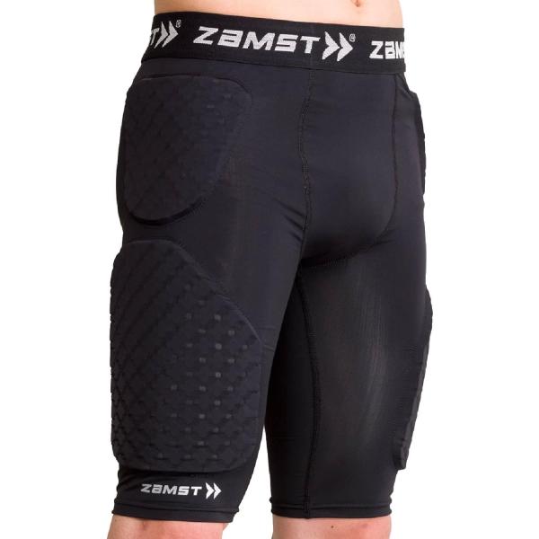 パッド付ショーツ 富樫勇樹選手着用 河村勇輝選手着用 バスケットボール 公式戦使用可能 衝撃 動きやすい 太もも 腰  臀部 腰骨 尾骨 ボディコンタクト  サポーター スパッツ バスケ用スパッツ スポーツ ザムスト BRAVE-PAD S...