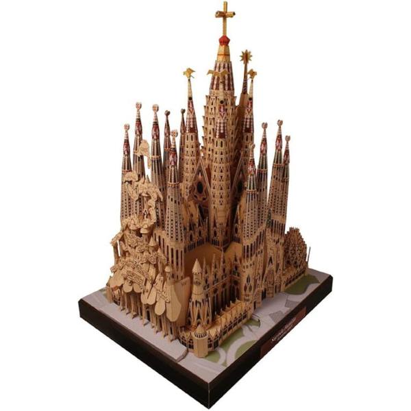 ・スペインにあるサクラダファミリア型のペーパークラフトアートキットです。・3D 立方体のペーパークラフトです。・紙素材。設計は巧妙です。精巧なフォルムで製作後すぐに飾れます。・白ダンボール、A4サイズハイカラー印刷・「サイズ」約24cmx2...