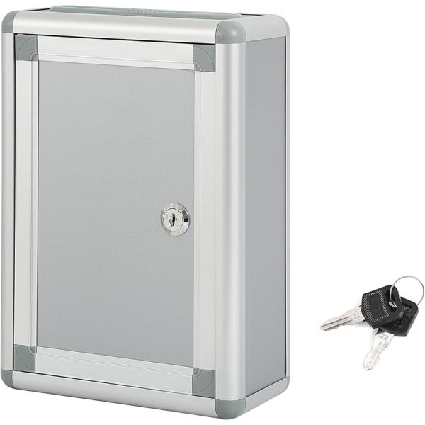 「鍵付き多目的ボックス」会社、お店、イベント、自治会、学校などあらゆる場所とシーンで使われる多目的ボックスは意見箱、投票箱、募金箱、アンケート箱、郵便箱として活躍します。また鍵が付いているのでプライバシーもしっかり守ります。「軽量コンパクト...