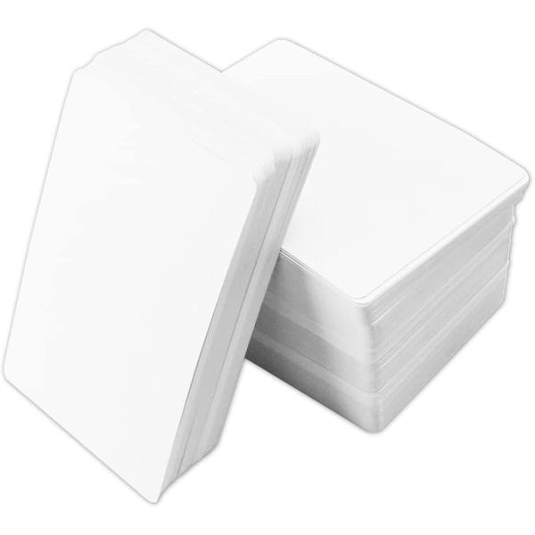 オリジナルのトランプが作成できる無地デザインの空白トランプ180枚セットです。両面にイラストや文字が書きやすいマット加工を施しています。インクの乾きが早いため指で触ってしまってもインクが滲みにくいのが特徴です。お子様にも扱いやすいサイズ感も...