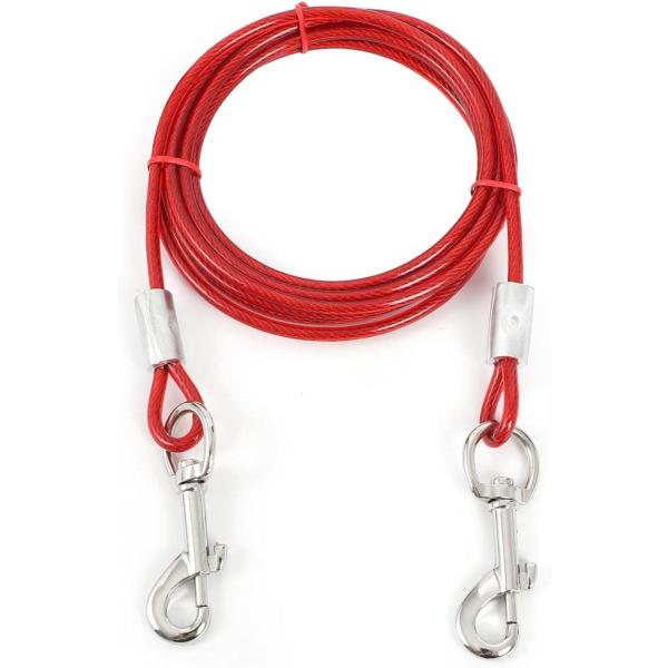 バリエーションコード : 2B2DFLDFH8「樹脂コーティング」強度抜群のスチールワイヤーに樹脂コーティングを施すことによって、錆びや引っかかった際の裂傷も防止できるリード。汎用性が高く28kgまでの小型・中型犬にも幅広く対応します。「回...