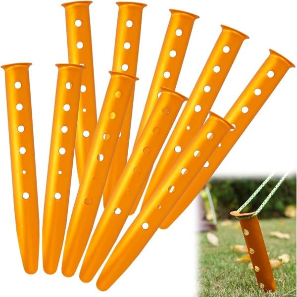 バリエーションコード : 2B2Y439SYN・超軽量、高強度アルミニウム素材の高品質高耐久性のU字ペグセット。 通常のペグと比べ、地面への設置部分がなんと３１cmと非常に長く、奥までしっかりと差し込めて抜けにくくいのが特徴。やわらかな砂地...