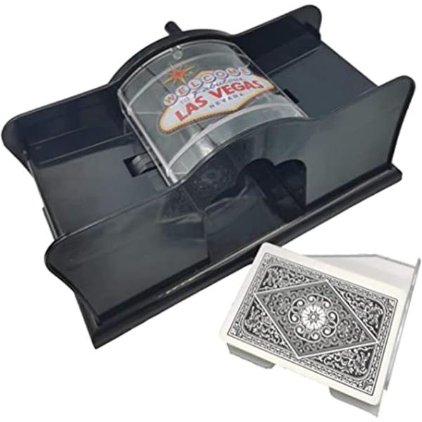 バリエーションコード : 2B2HKPYH19・「カードシャッフラー」手動式のカードシャッフラーです。カードゲームを始める前にカードのシャッフルを簡単にしてくれます。ポーカー、ブラックジャック、UNOなどさまざまなカードゲームに使えます。・...