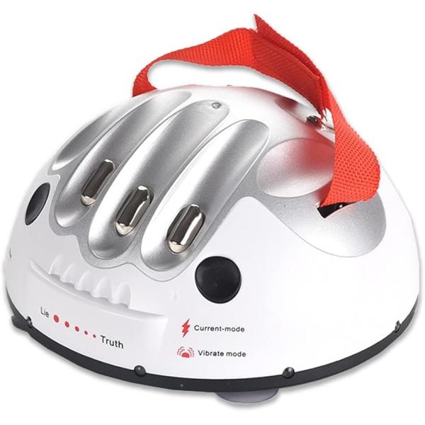 「ジョークグッズ 嘘発見器」テレビやネットでも話題のパーティーグッズです。宴会やイベントで盛り上がるウソ発見器です。電流モードと振動モードの2種類の刺激で楽しむことができます。「電流が調節可能。」電流による刺激は調節が可能。＊痛みの感じ方に...