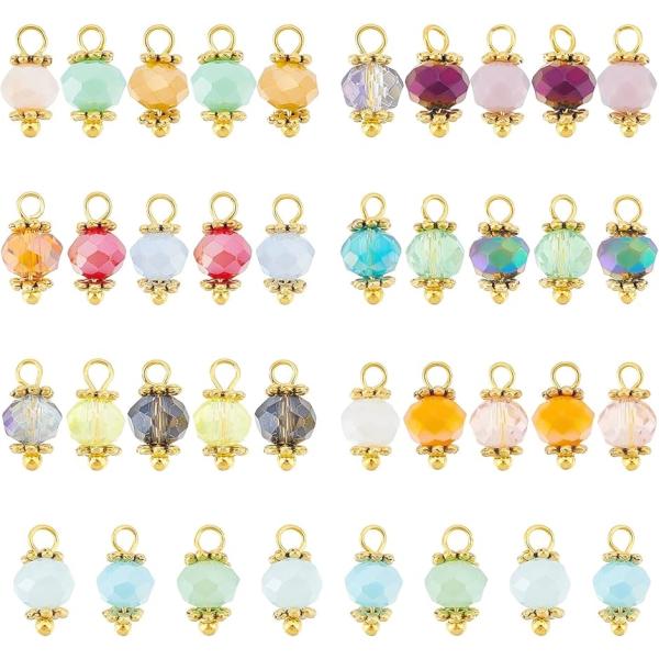 7色のクリスタルペンダント：ファセット加工が施され、クリスタルのような輝きを放つペンダントです。カラフルで、シンプルで、クラシック。ブルー、レッド、オレンジ、イエロー、グリーン、パープル、ダークブルーの7色からお選びいただけます。丸みを帯び...