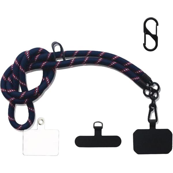 「スマホショルダー」 高品質でおしゃれなモバイルストラップ。1本1本丁寧に編み込まれたパラコードを採用。全長約120cm、太さ約10ｍｍ、重量約88g。付属の革ダグをスライドさせて長さを調節可能ので、男女問わずラクに使えます。他の携帯式小物...